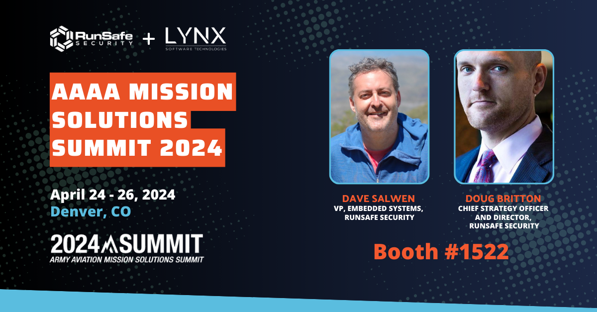 AAAA Mission Solutions Summit 2024 - RunSafe Security